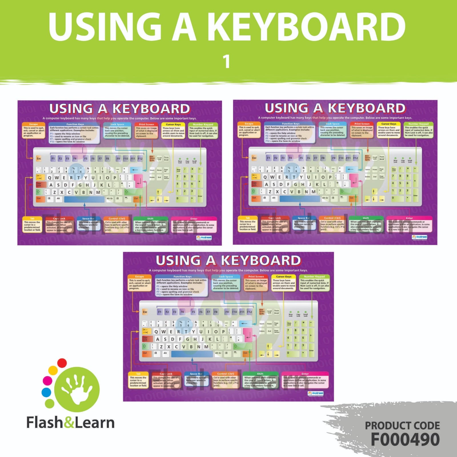 FL Poster A2: Using a Keyboard - Future Manager Books